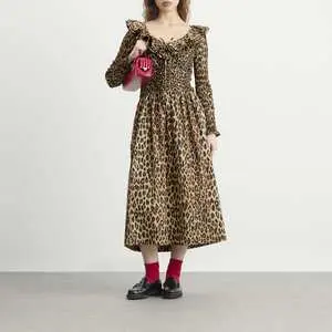 DAMSON MADDER Harper Shirred Midi Dress