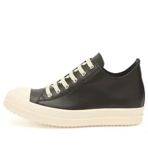 Rick Owens Leather Low Sneakers