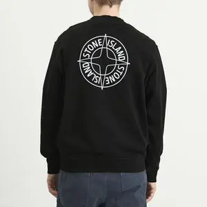 Stone Island Outline Compass Crew Neck Sweatshirt