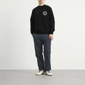 Stone Island Outline Compass Crew Neck Sweatshirt