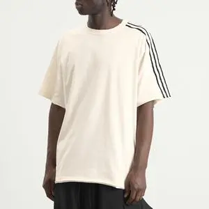 Y3 Distressed Short Sleeve T-shirt - Beige