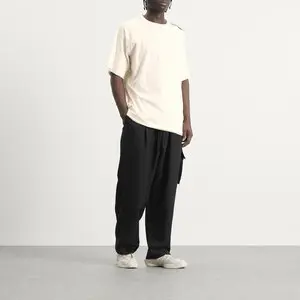 Y3 Distressed Short Sleeve T-shirt - Beige
