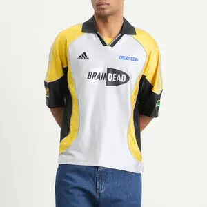 Adidas X Brain Dead Football Jersey - Silver Metallic