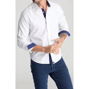 UNTUCKIT Las Cases Wrinkle Resistant Button-up Shirt - White