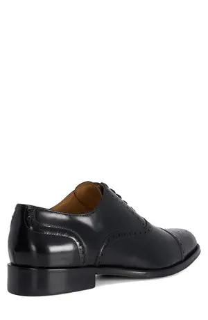 Dune London Soldier's Cap-toe Wingtip Oxford - Black