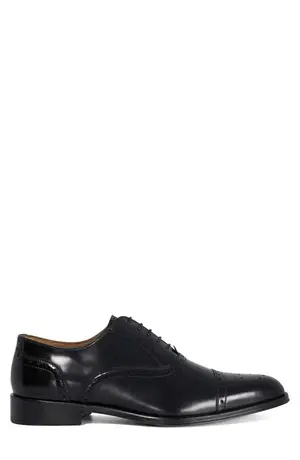 Dune London Soldier's Cap-toe Wingtip Oxford - Black