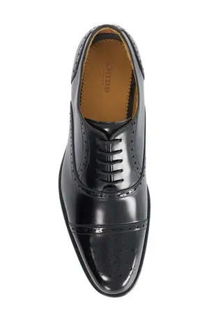 Dune London Soldier's Cap-toe Wingtip Oxford - Black