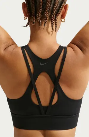 Nike Zenvy Light-support Sports Bra - 010 Black/col Gy