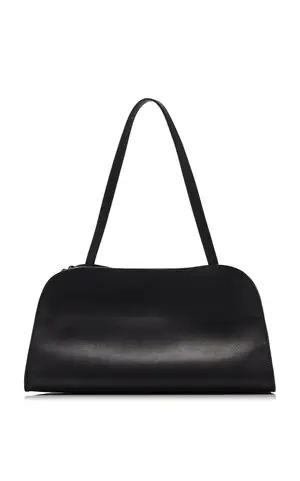 THE ROW Peggy Leather Clutch - Black