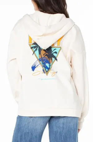 Roxy Graphic Zip Hoodie - Dew