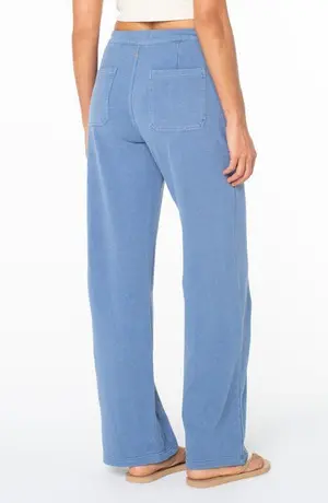 Roxy Smooth Ride Wide Leg Pants - Blue Horizon