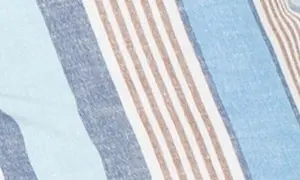 Roxy Iyla Stripe Drawstring Waist Pants - Silver Lake