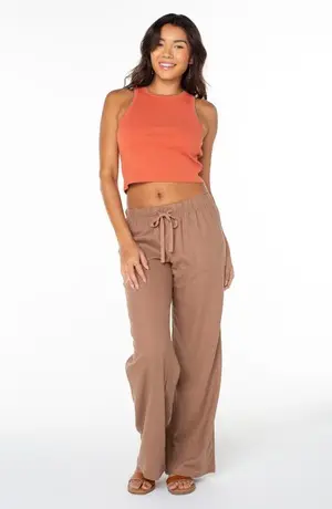 Roxy Lagoon Cover-up Pants - Brownie