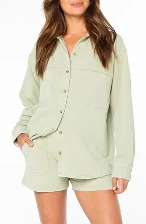 Roxy Dawn Light Button-up Shirt - Sage