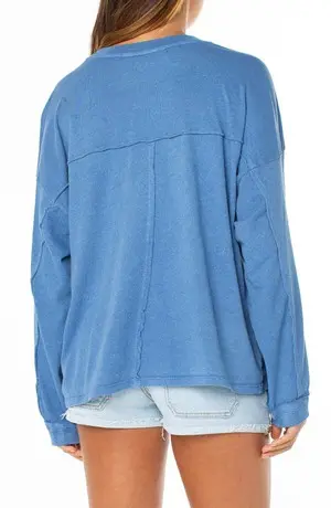 Roxy Changing Tides Sweatshirt - Blue Horizon