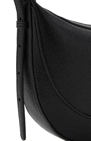 Mango Oval Faux Shoulder Bag - Black