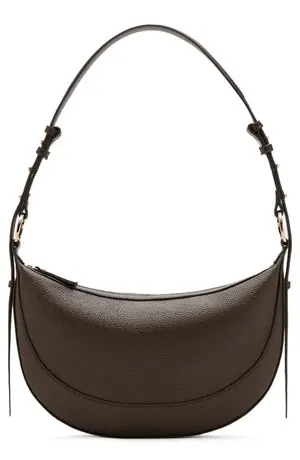 Mango Oval Faux Shoulder Bag - Khaki