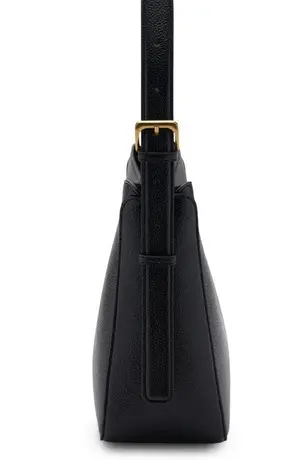 Mango Medium Faux Leather Bucket Bag - Black