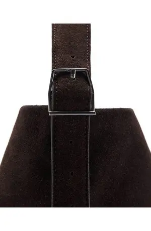 Mango Large Suede Bucket Bag