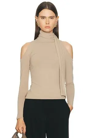 MIMCHIK Jean Scarf Top - Dune