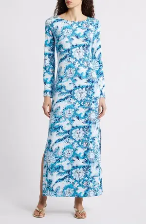 LILLY PULITZER® Breena Seagull Print Maxi Dress
