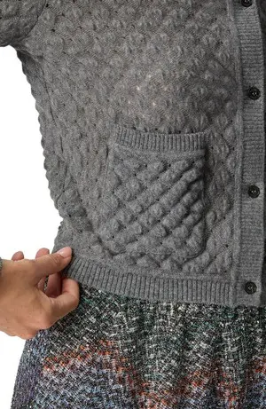 Missoni Cashmere Cardigan With Lace Motif