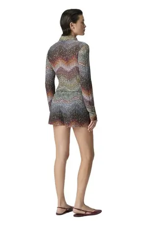 Missoni Sequined Viscose Lamé Blend Shorts - Multicoloured