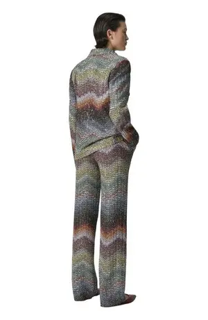 Missoni Viscose Lamé Sequined Straight-leg Trousers - Multicoloured