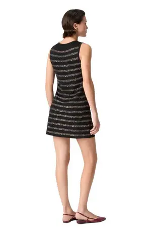 Missoni Sleeveless Striped Mini Dress With Sequins