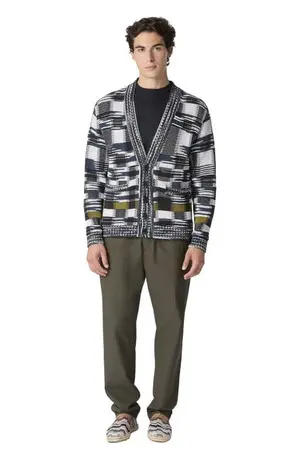 Missoni Cotton-blend Cardigan With Check Pattern