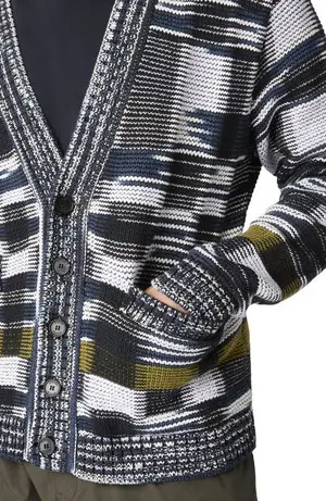 Missoni Cotton-blend Cardigan With Check Pattern