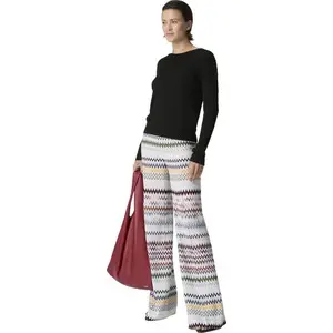 Missoni Zig Zag Knit Wide-leg Trousers - Multicoloured