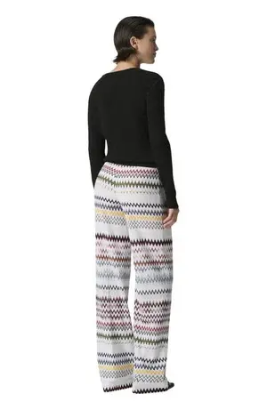 Missoni Zig Zag Knit Wide-leg Trousers - Multicoloured