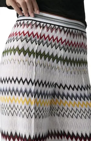 Missoni Zig Zag Knit Wide-leg Trousers - Multicoloured