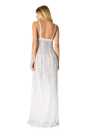 Missoni Sleeveless Maxi Dress In Space-dye Ribbed Knit