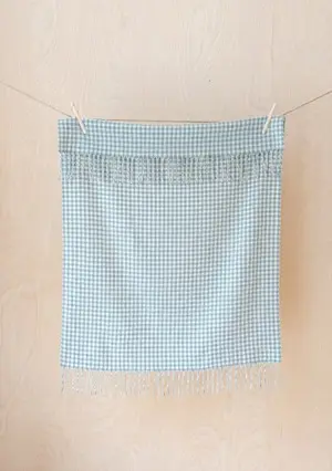 TBCO Lambswool Gingham Baby Blanket