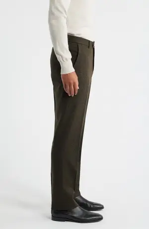 Berle Lambswool & Cashmere Donegal Tweed Dress Pants