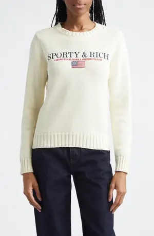 Sporty & Rich Cropped Sweaters For Women
