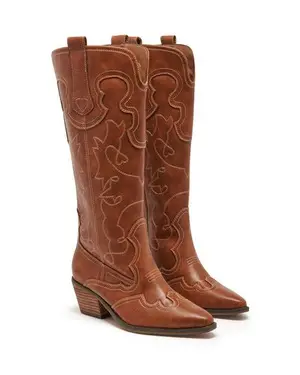 THERAPY AUSTRALIA Malvin Western Boot - Tan Burnished Pu