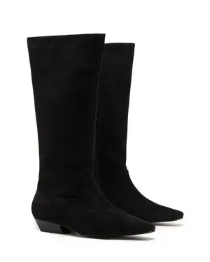 THERAPY AUSTRALIA Xavier Tall Boots - Black Faux Suede