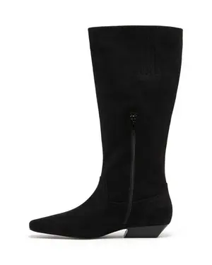 THERAPY AUSTRALIA Xavier Tall Boots - Black Faux Suede