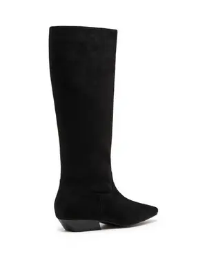 THERAPY AUSTRALIA Xavier Tall Boots - Black Faux Suede