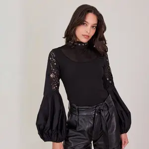 Anne Fontaine Lenna Jersey Cotton Pullover Top