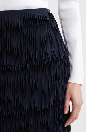 Elie Tahari Tilda Fringe A-line Skirt