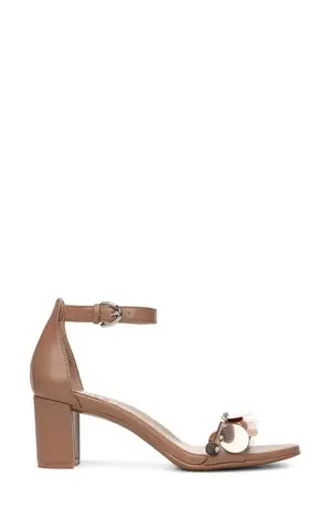 Naturalizer Vera Glow Ankle Strap Sandal - Cafe Beige