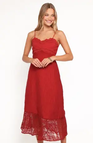 PETAL & PUP Lace Sleeveless Maxi Dress