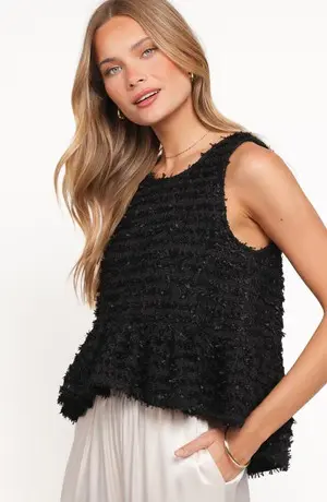 PETAL & PUP Meira Peplum Tank Top