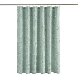 Pendleton Kiva Steps Shower Curtain - Sky Gray