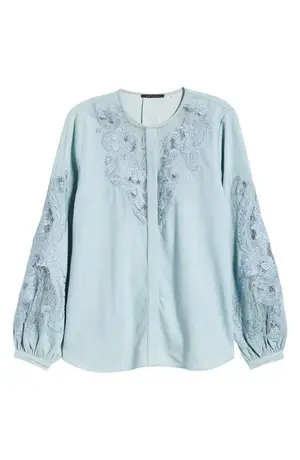 Kobi Halperin Lace Detailed Button-up Top