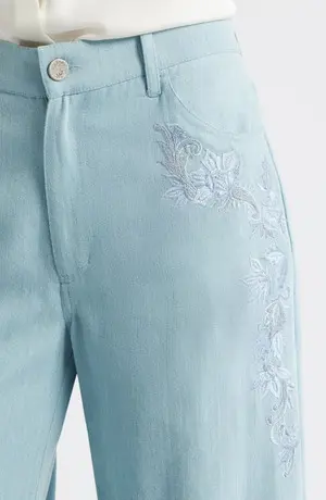 Kobi Halperin Adaline Embroidered Lace Jeans
